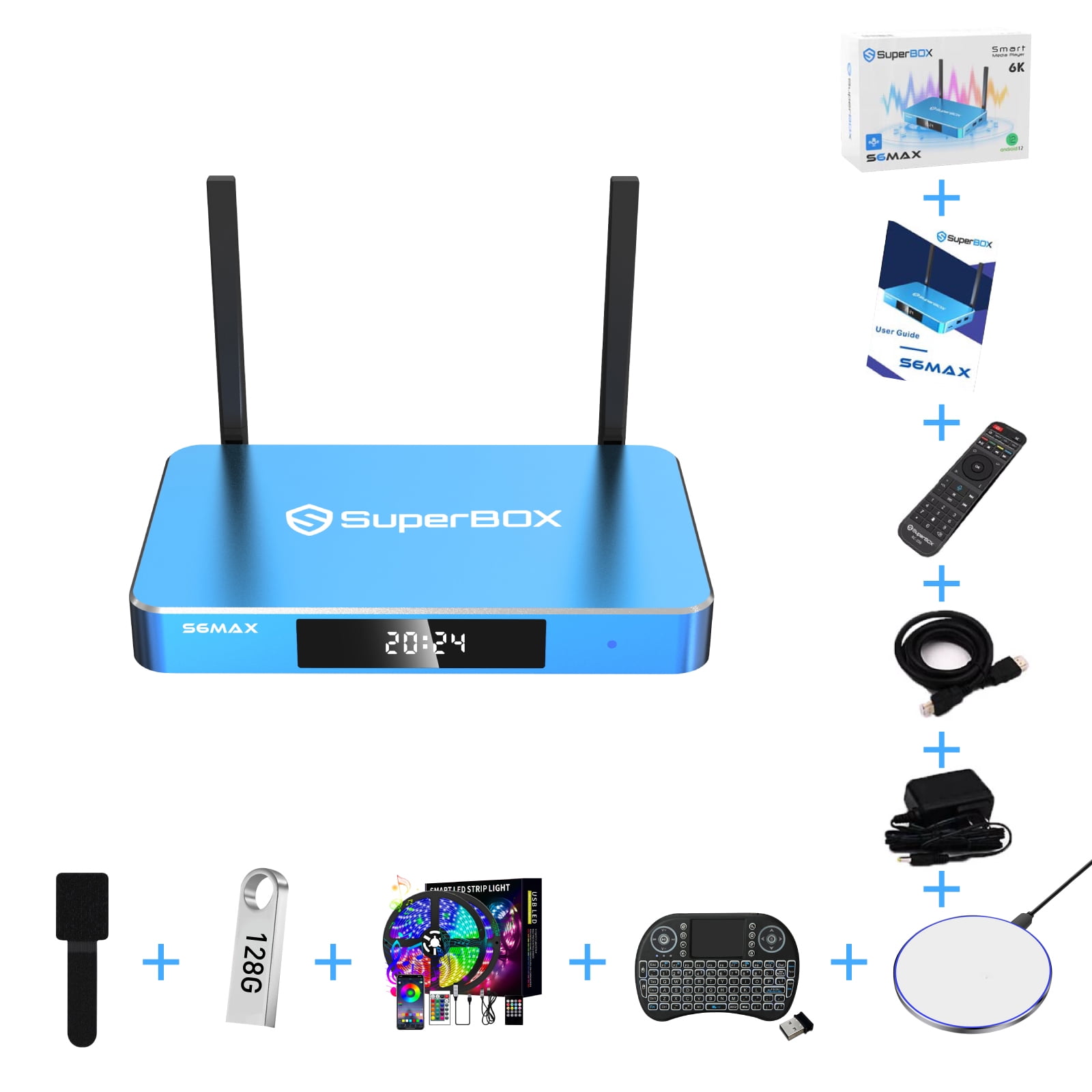 SuperBox S6 MAX 2025 Newest Pack 4G+64G Powerful Smart TV Box,Time ...