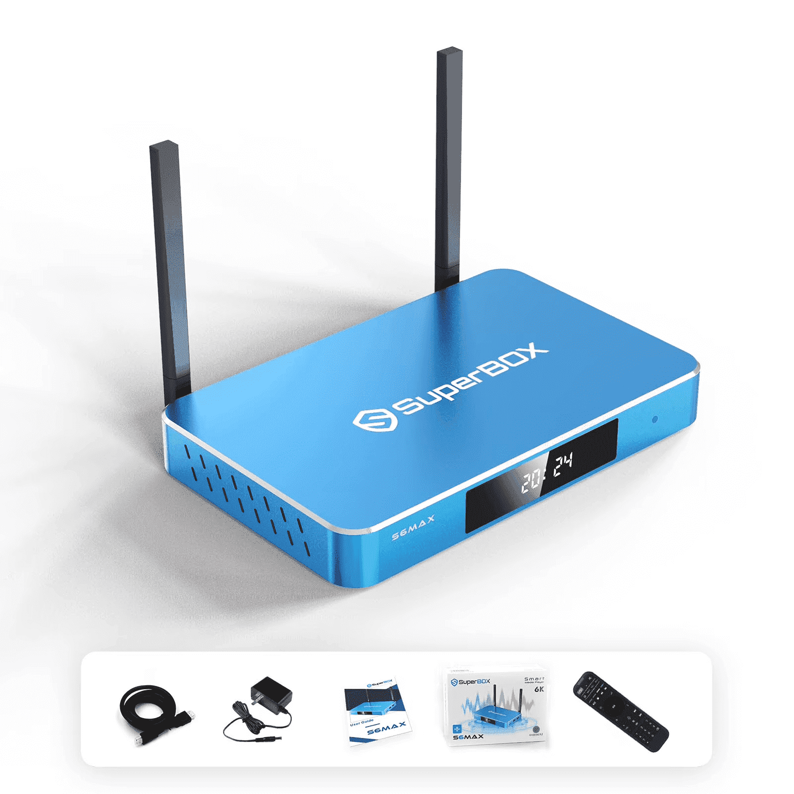 SuperBox S6 MAX 2025 Newest Pack 4G+64G Powerful Sm-rt TV Box,Time ...