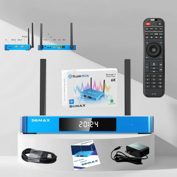 SuperBox S6 MAX Fully Loaded,2025 Newest Pack,4G+64G Powerful Smart Box ...