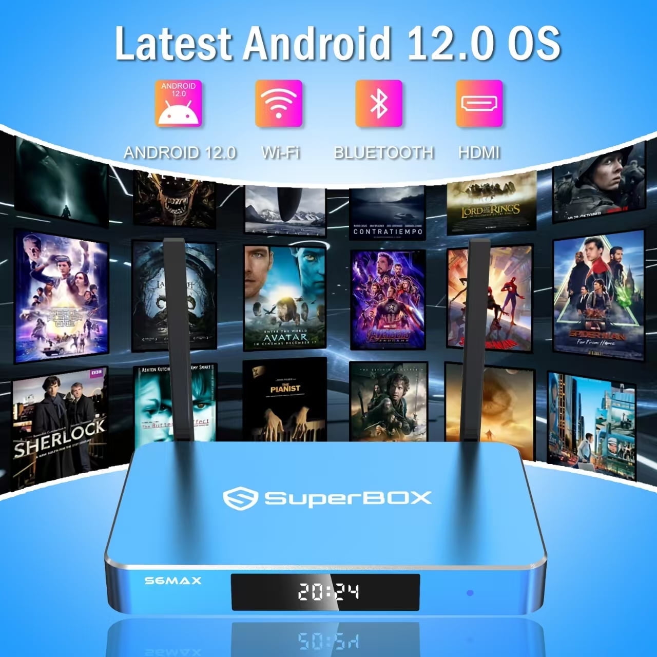 SuperBox S6 Max (2025) Android 12 TV Box - 4GB RAM 64GB Storage | 6K ...