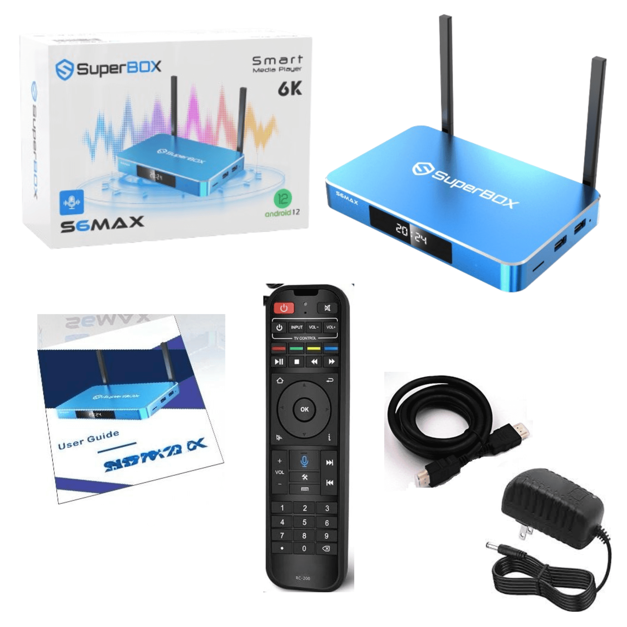 SuperBox S6 Max 2025 Edition – 6K Smart TV Box with 4GB RAM, 64GB ...