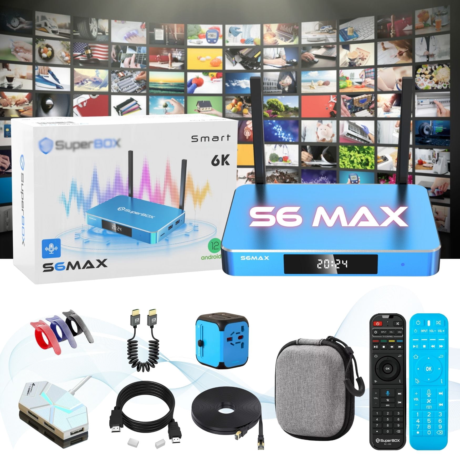 SuperBox S6 Max 2026 Fully Upgraded | 6K HD | Parental Control | Voice ...