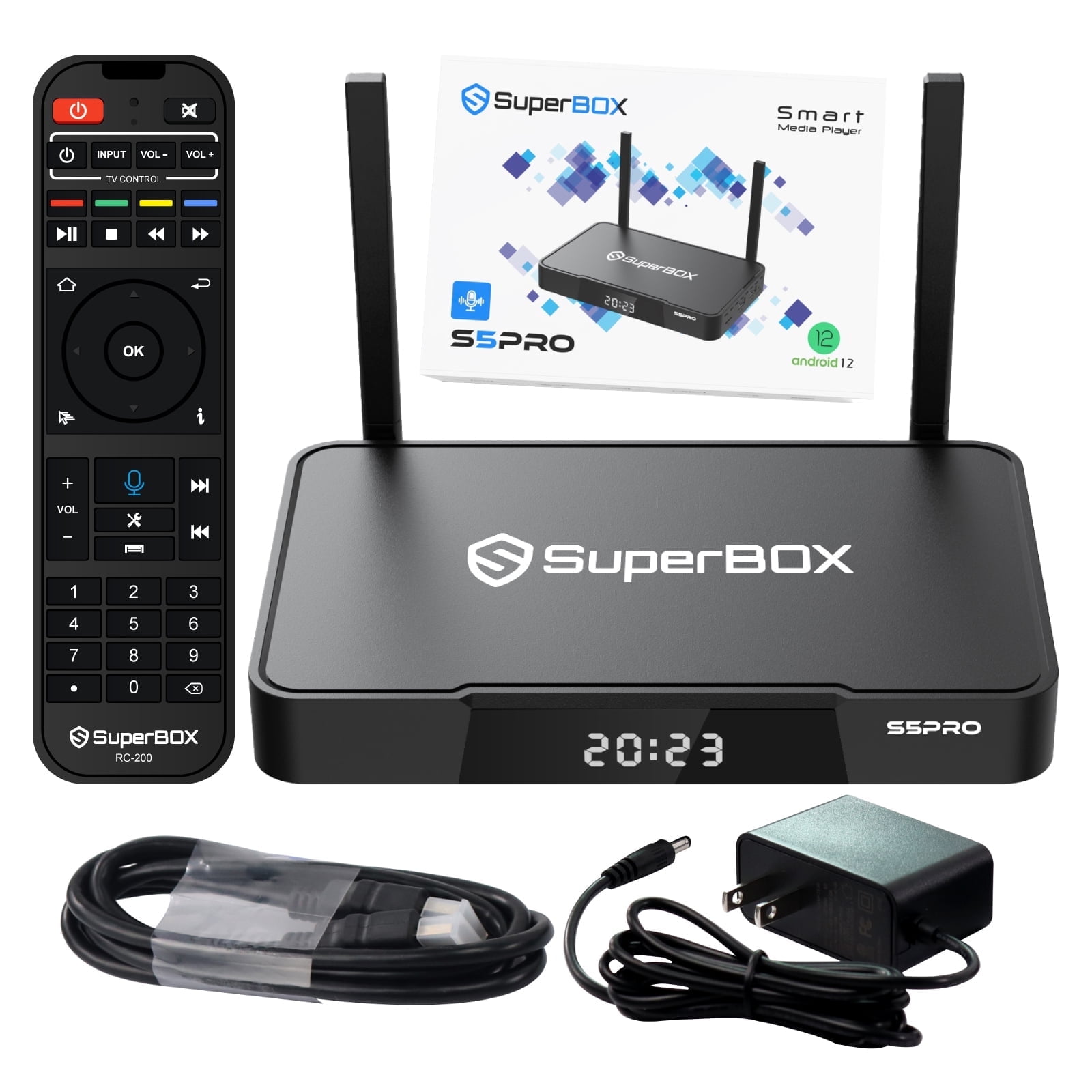Super Box S5 Pro 6K Streaming Media Player with Detailed Setup Guide ...