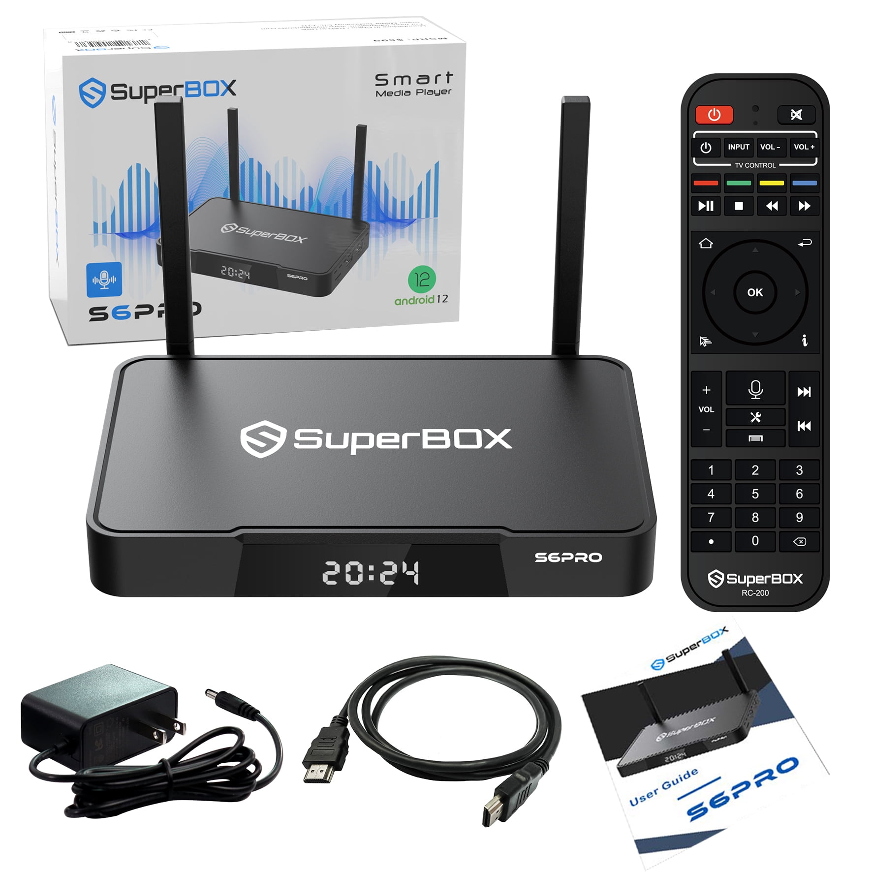 Super Box S5 Pro 6K Streaming Media Player with Detailed Setup Guide ...