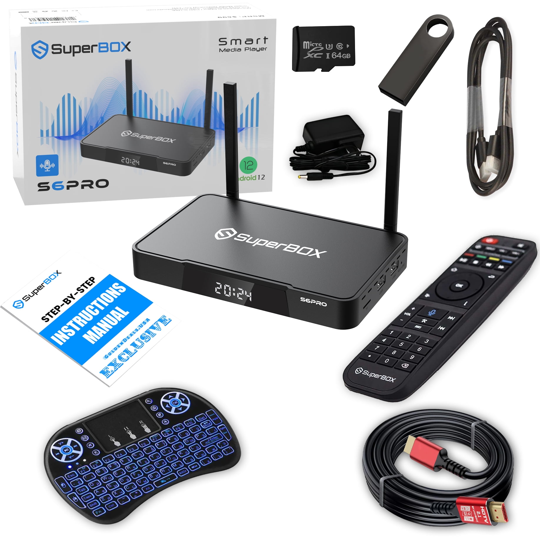 Superbox S6 Pro Premium Edition Bundle Deal 2025 Model Bonus 8k