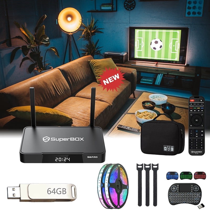 SuperBox S6 Pro Smart TV Box, 4GB RAM 32GB Storage, 6K Ultra HD, Dual ...