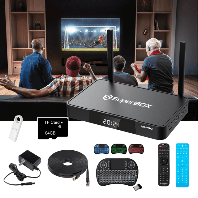 SuperBox S6 Pro portable home smart TV System with Voice Remote Control ...
