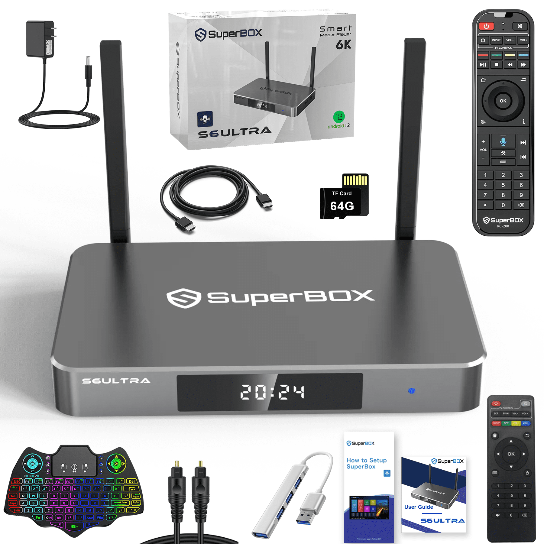 SuperBox S6 Ultra 2026 4G RAM+128G ROM, 6K UHD, Playback, Parental ...