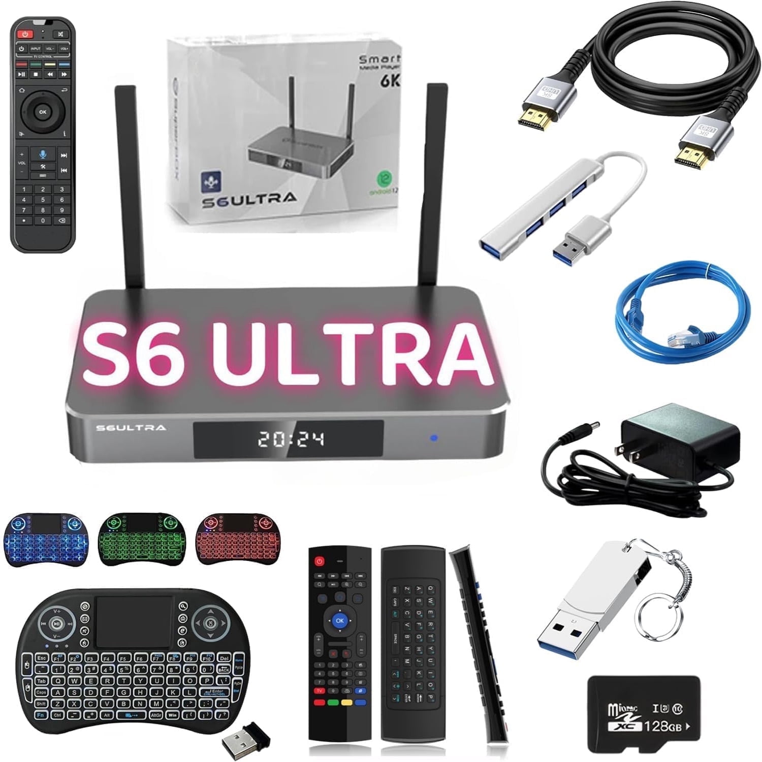 SuperBox S6 Ultra Fully Loaded,4G+128G Powerful Smart Box,Time Shift ...