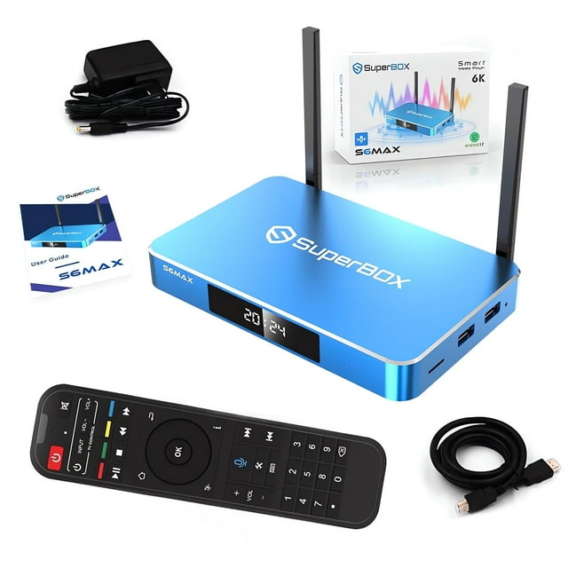 SuperBox S6MAX Fully Loaded with 4GB RAM+64GB Storage, Bluetooth Voice ...