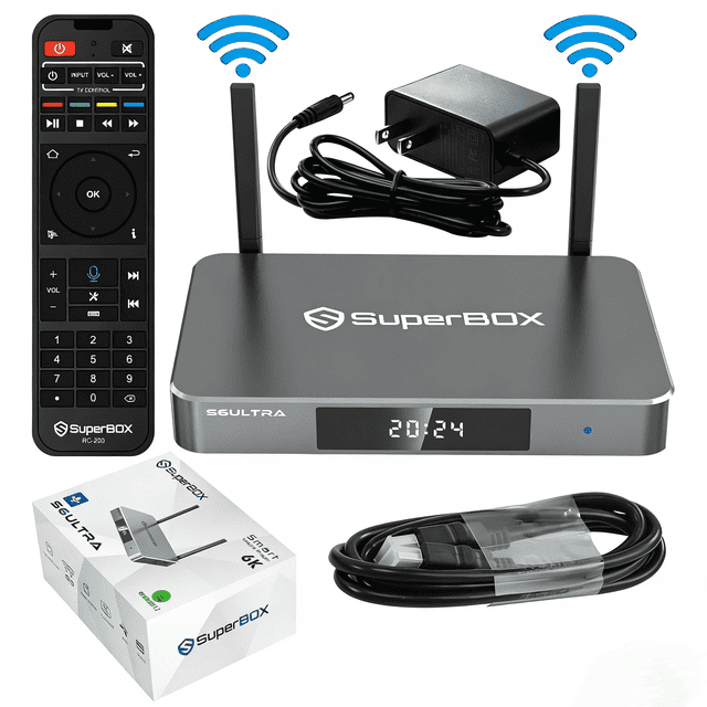 SuperBox S6ULTRA 6K Smart TV Box, 4GB RAM+128GB ROM Android TV Box, S6 ...