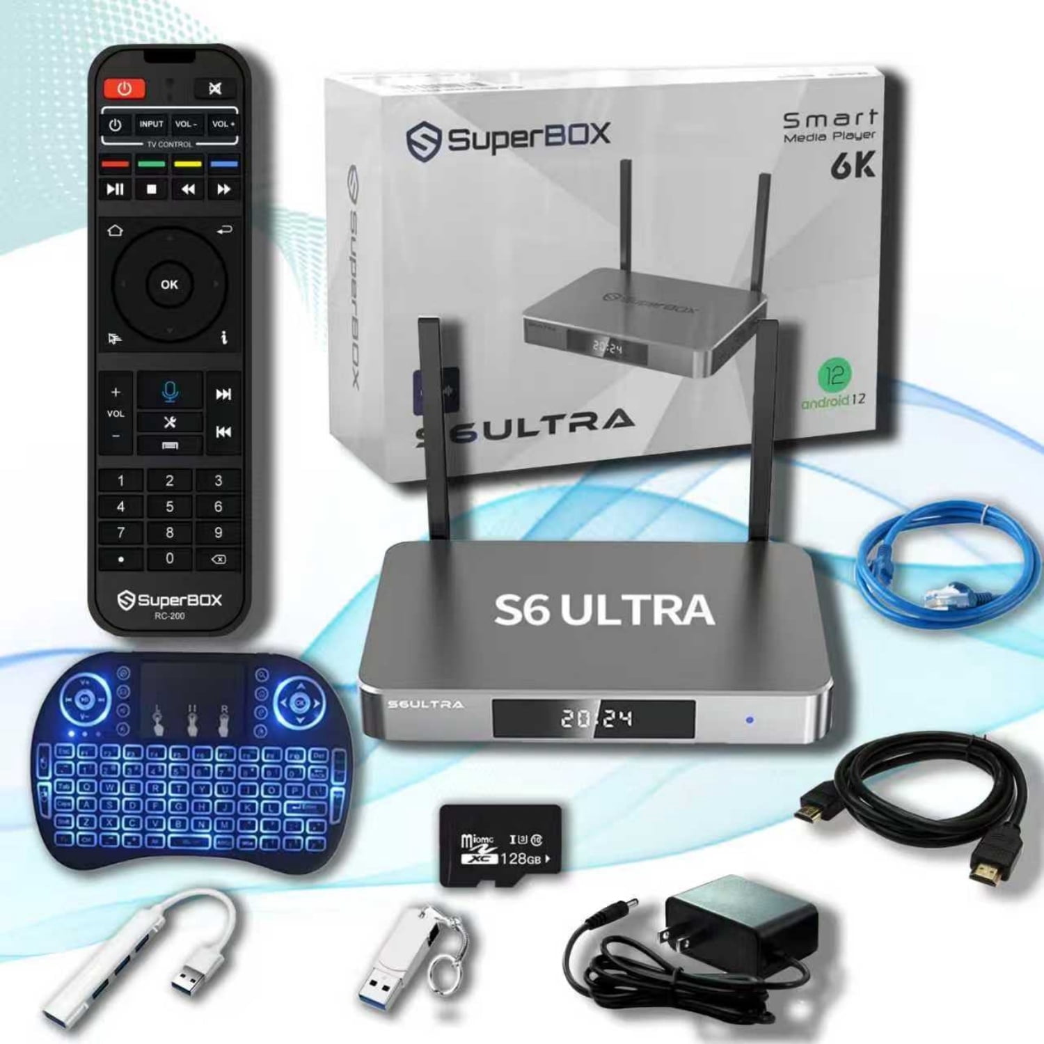 SuperBox S6Ultra ,6K Super Box with Voice Remote, 4G RAM+128G ROM ...
