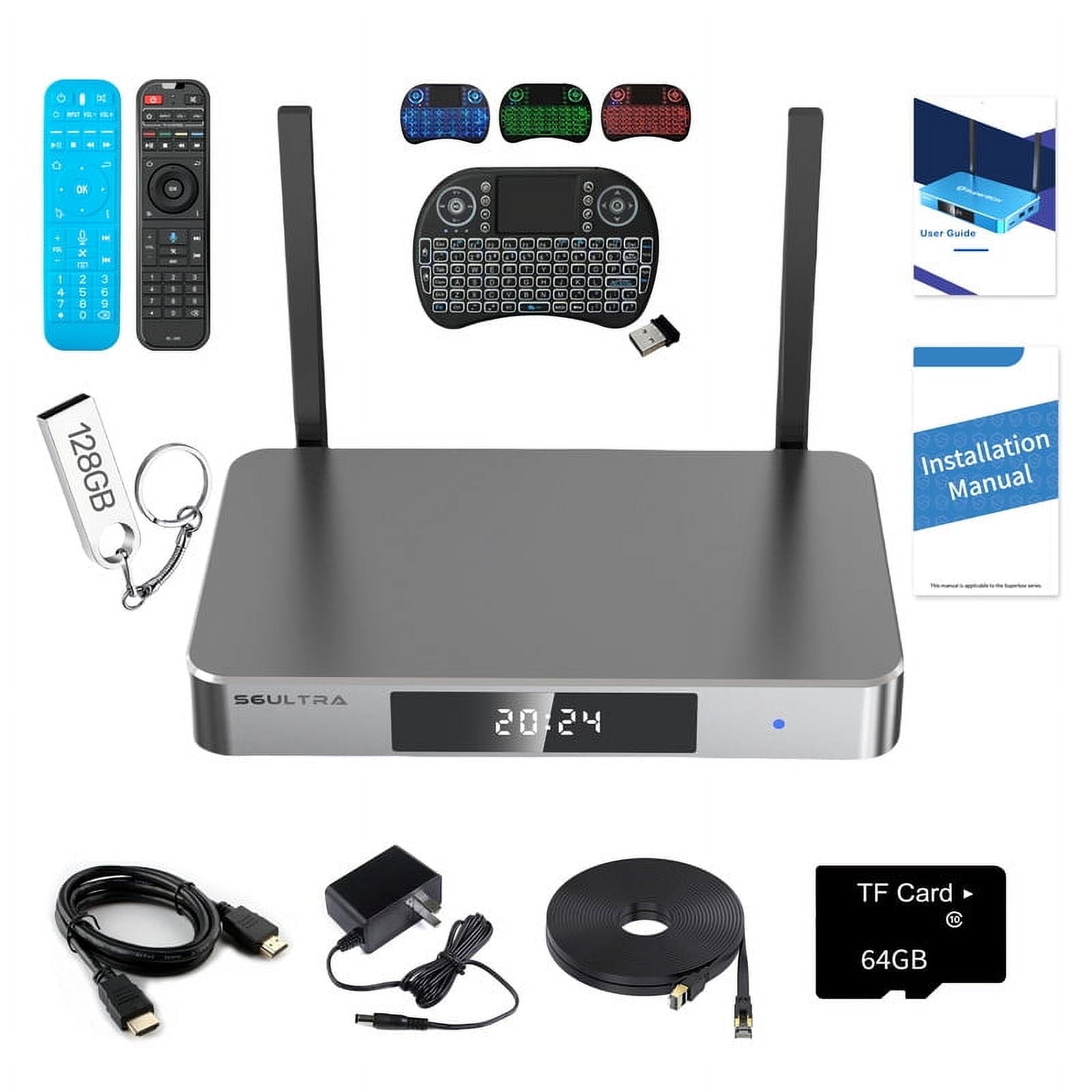 SuperBox S6ultra 2025 NEW with Alternate Mini Keyboard, Ethernet Cable ...