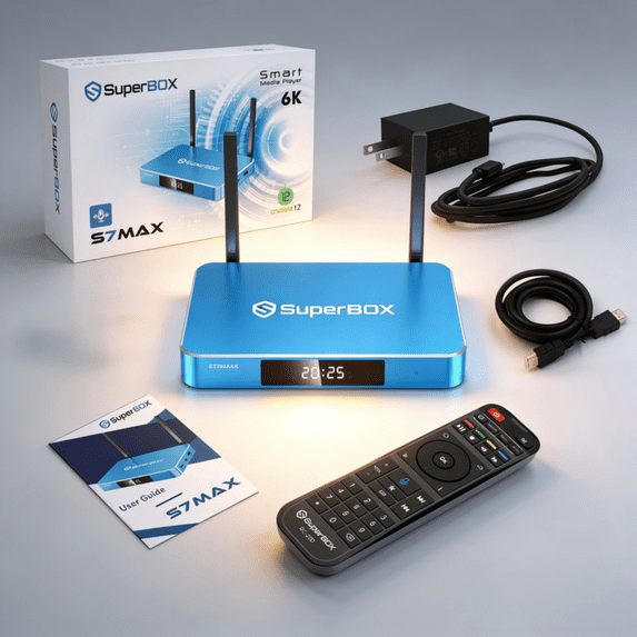 SuperBox S7 Max Android 12 TV Box (2026 Model) – 4GB RAM 64GB Storage ...