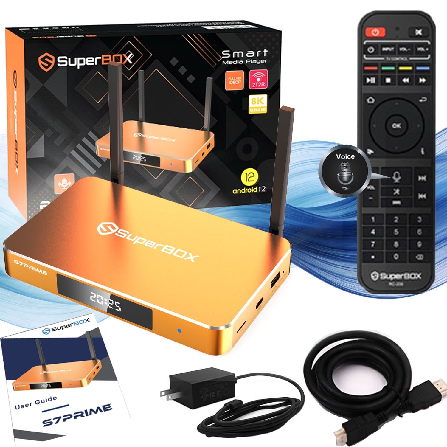 SuperBox S7 Prime Fully Loaded , Super Powerful Smart Box with Voice ...