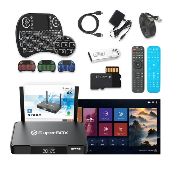 SuperBox S7 Pro Smart Android TV Box, Dual Band WiFi, Stable ...