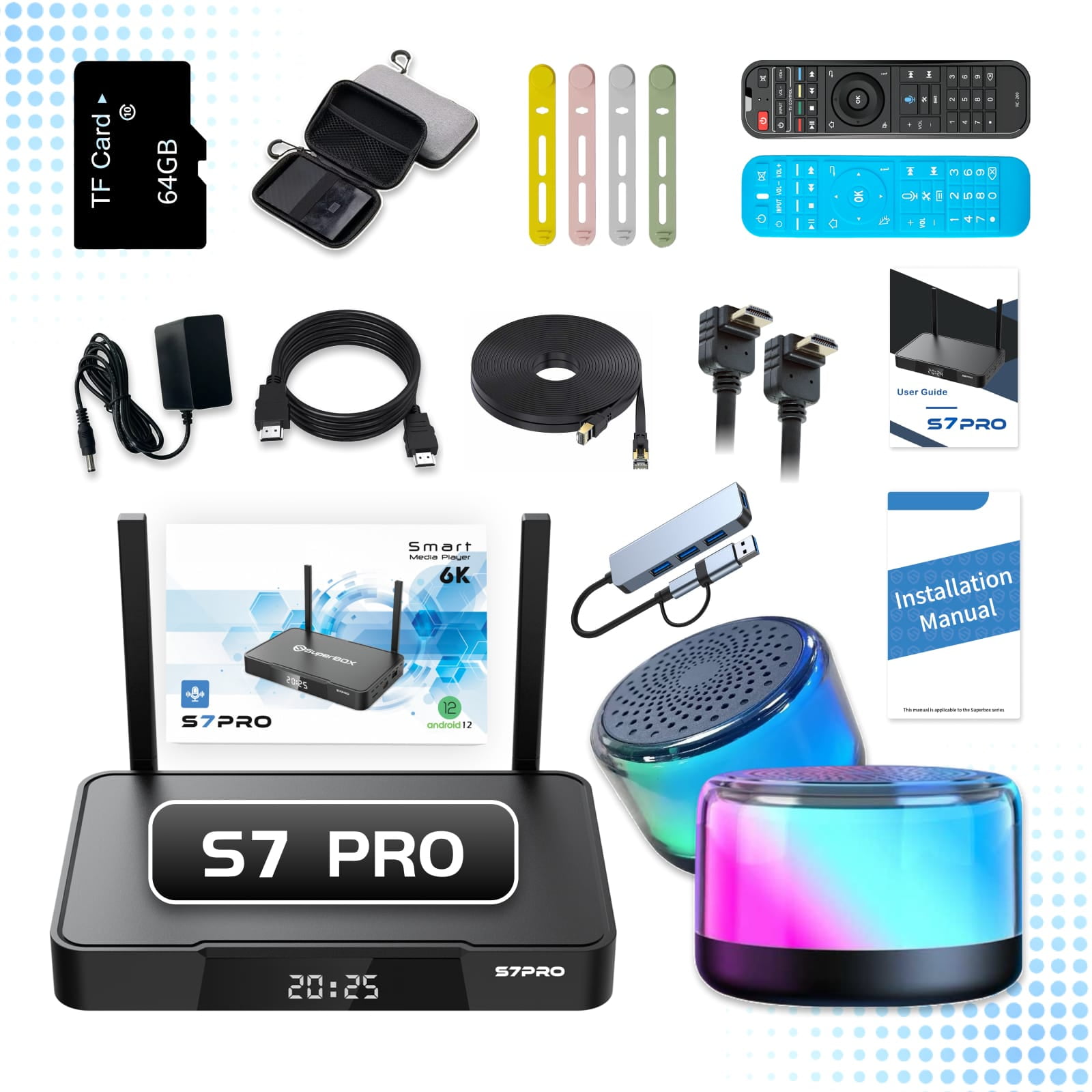 SuperBox S7 Pro TV Box with Voice Remote, Fast Response System ...