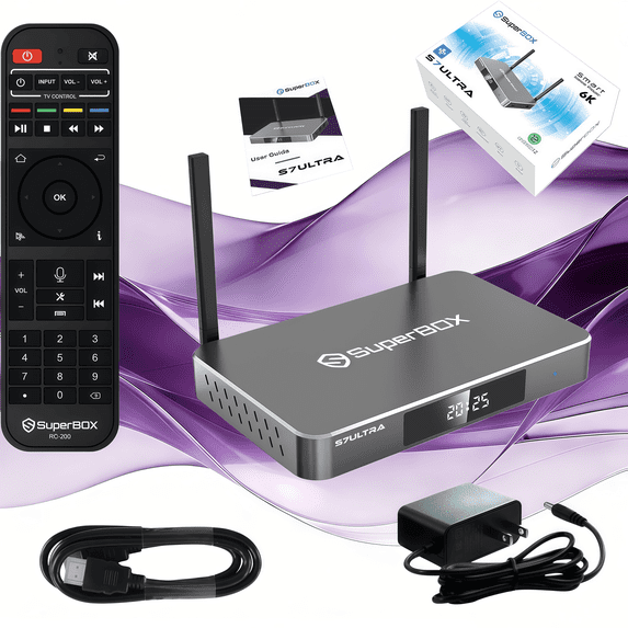 Superbox S7 Ultra 2026 Smart TV Box, 4GB+128GB, Dual Band WiFi, Time ...