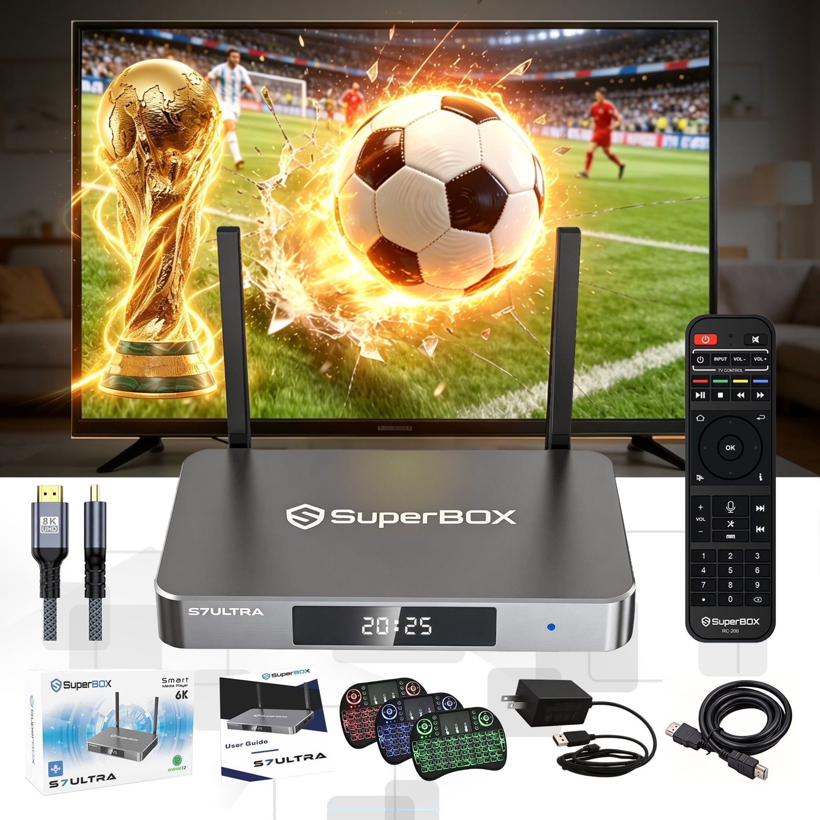 SuperBox S7 Ultra Fully Loaded,2026 Newest Powerful Smart TV Box with ...