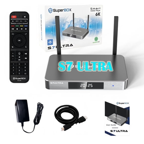 SuperBox S7 Ultra Fully Loaded 4G+128G Smart TV Box - Voice Remote, 7 ...