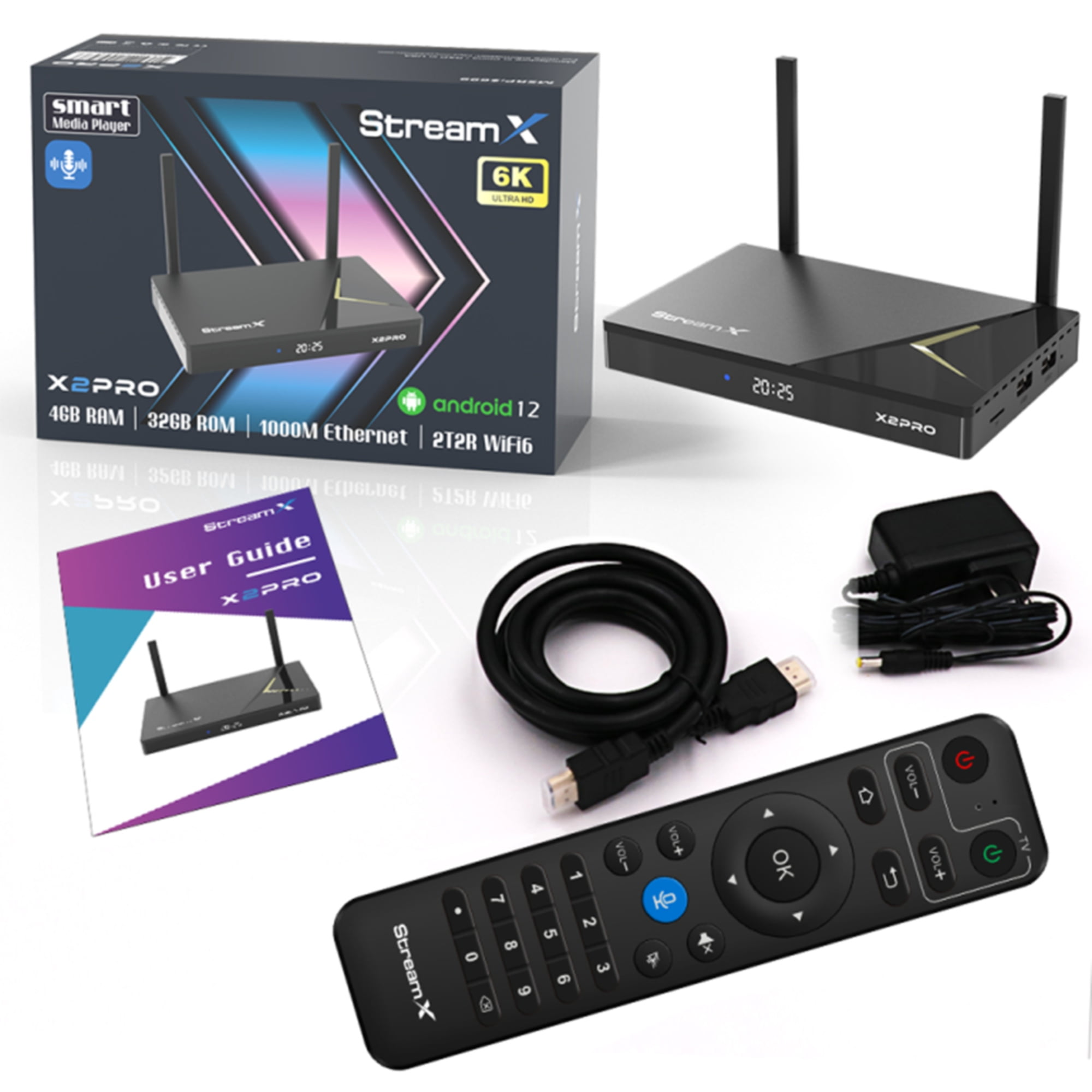 SuperBox StreamX X2pro Smart TV Device Box, 6K HD, 4+32GB,Time-shift ...