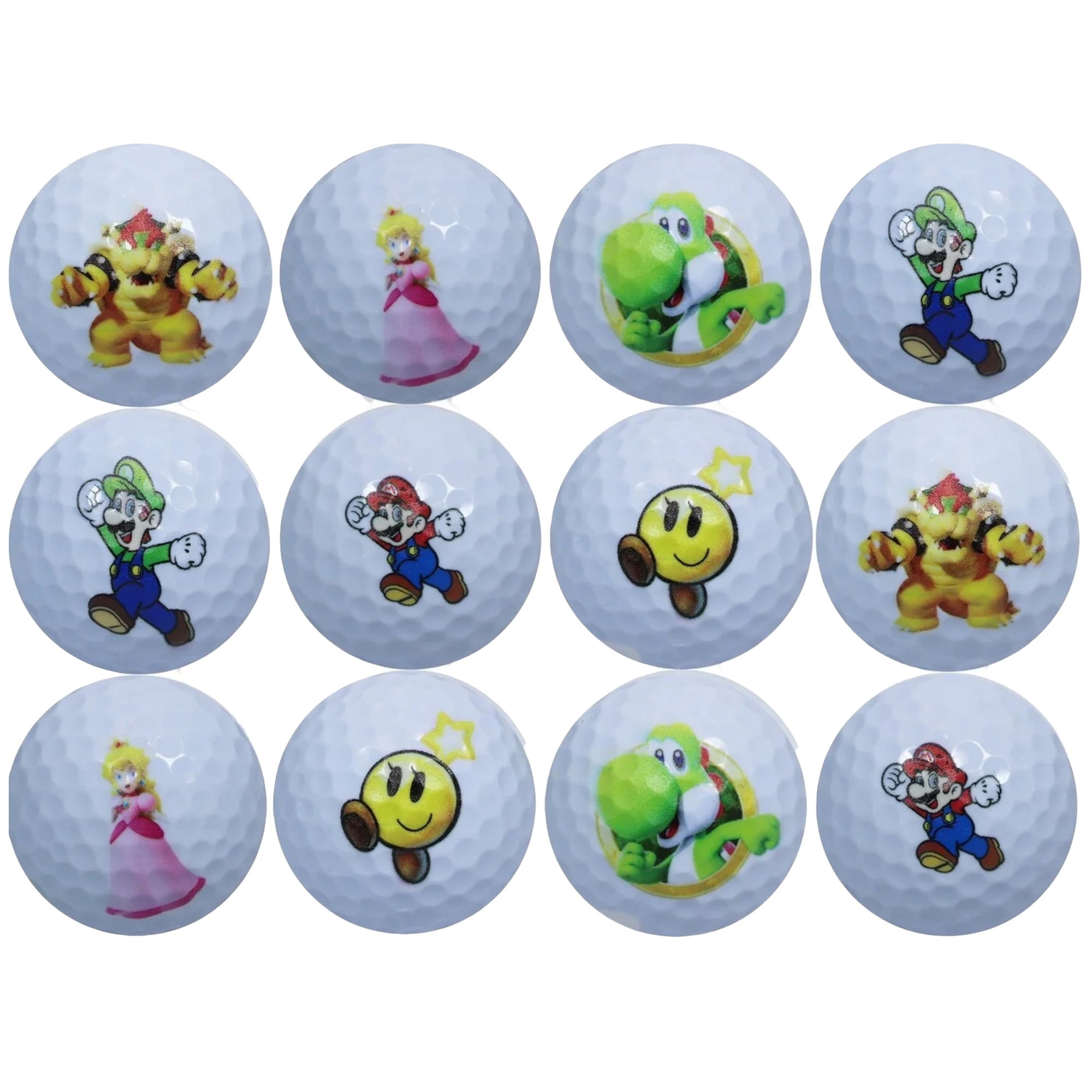 SuperBros and Friends USA Made Imprinted Golf Balls 12 Pack by GBM Golf ...