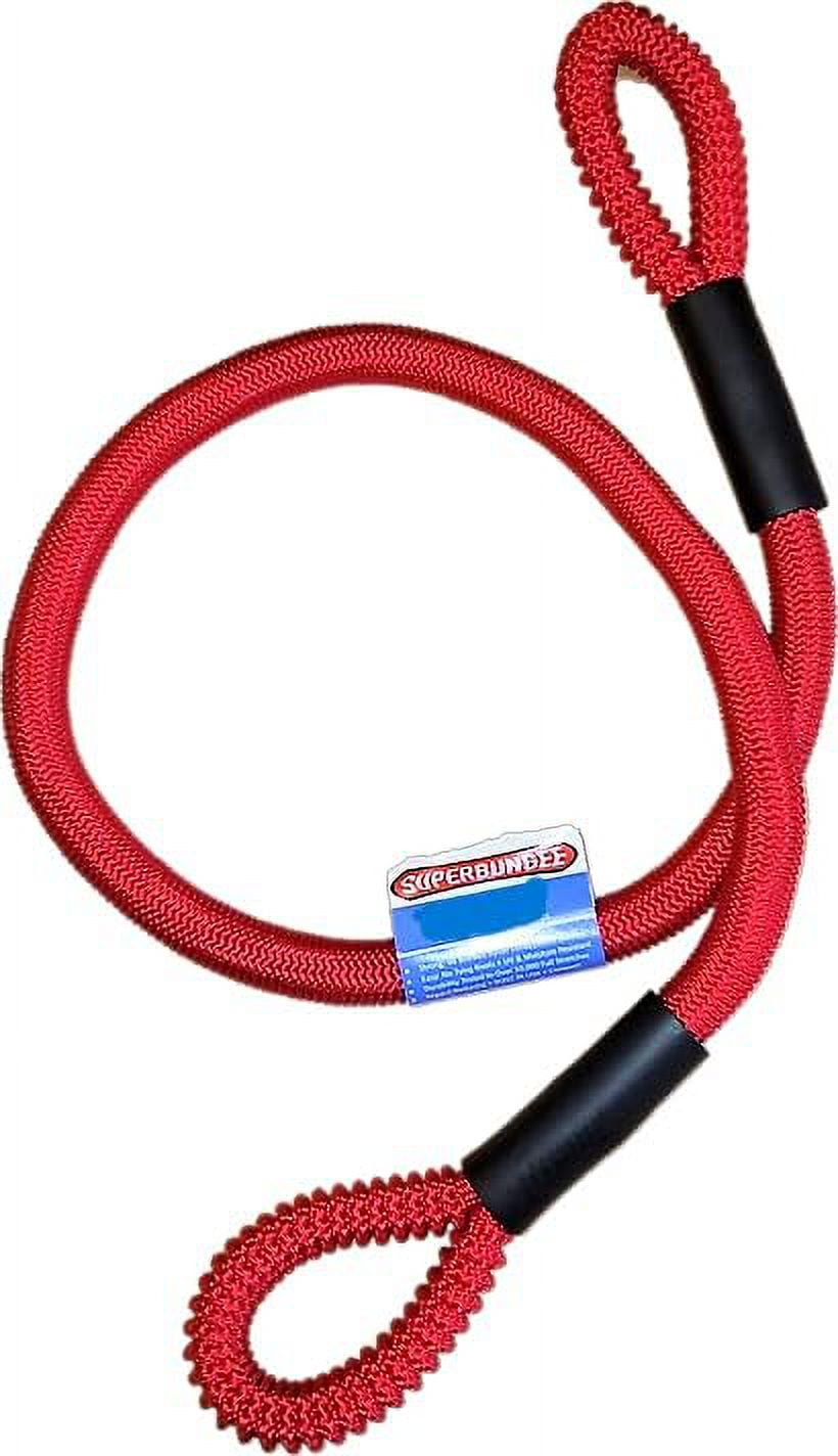SuperBungee 48-Inch Marine Grade with 2 Cleat-Loop Ends (Red) - Walmart.com