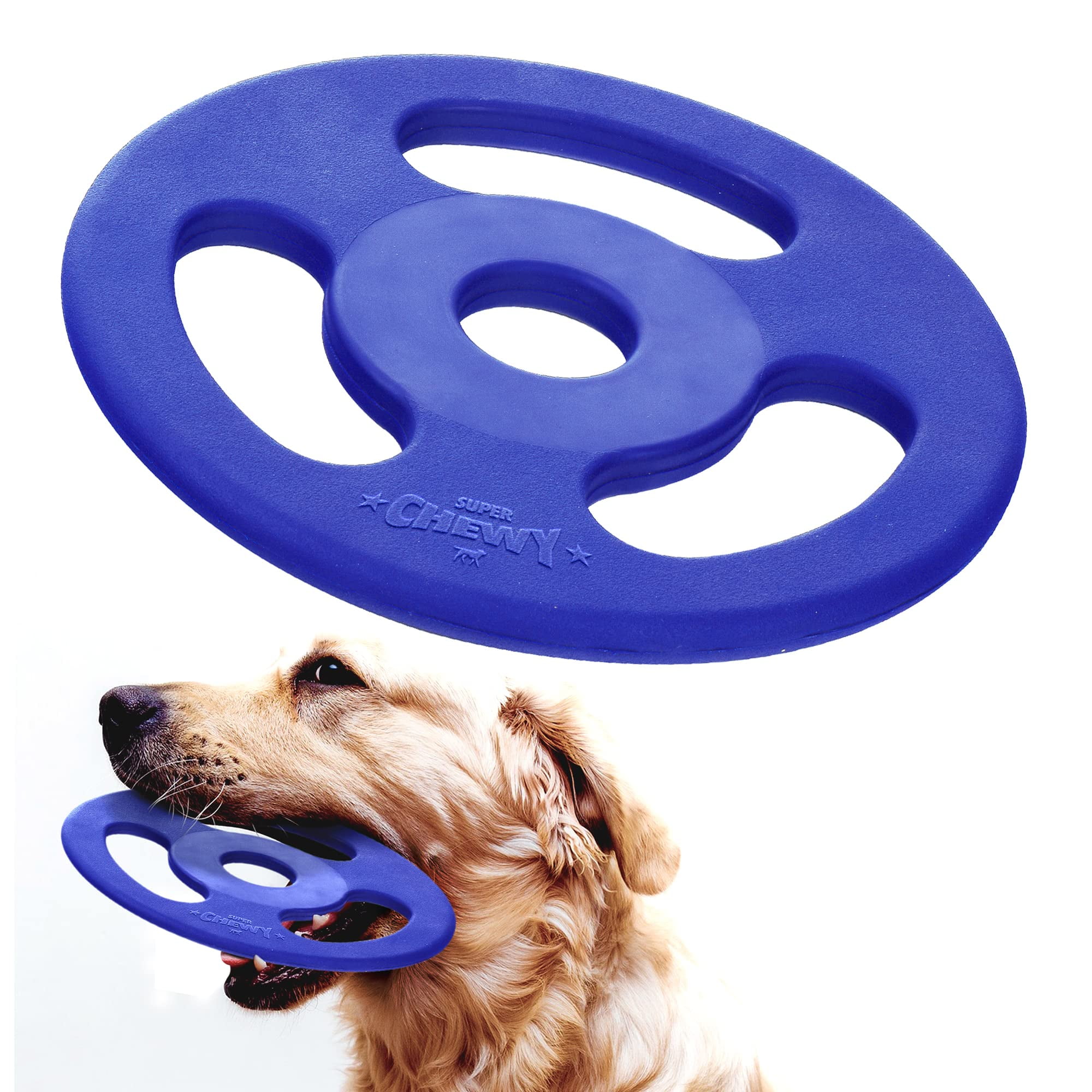 SuperChewy Tough Tug-of-War Flying OIF8 Disc Toy | Lifetime Replacement ...