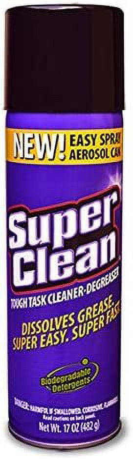 Super Clean Degreaser, Aerosol Spray, Industrial Cleaner, 17 fl oz, 6 ...