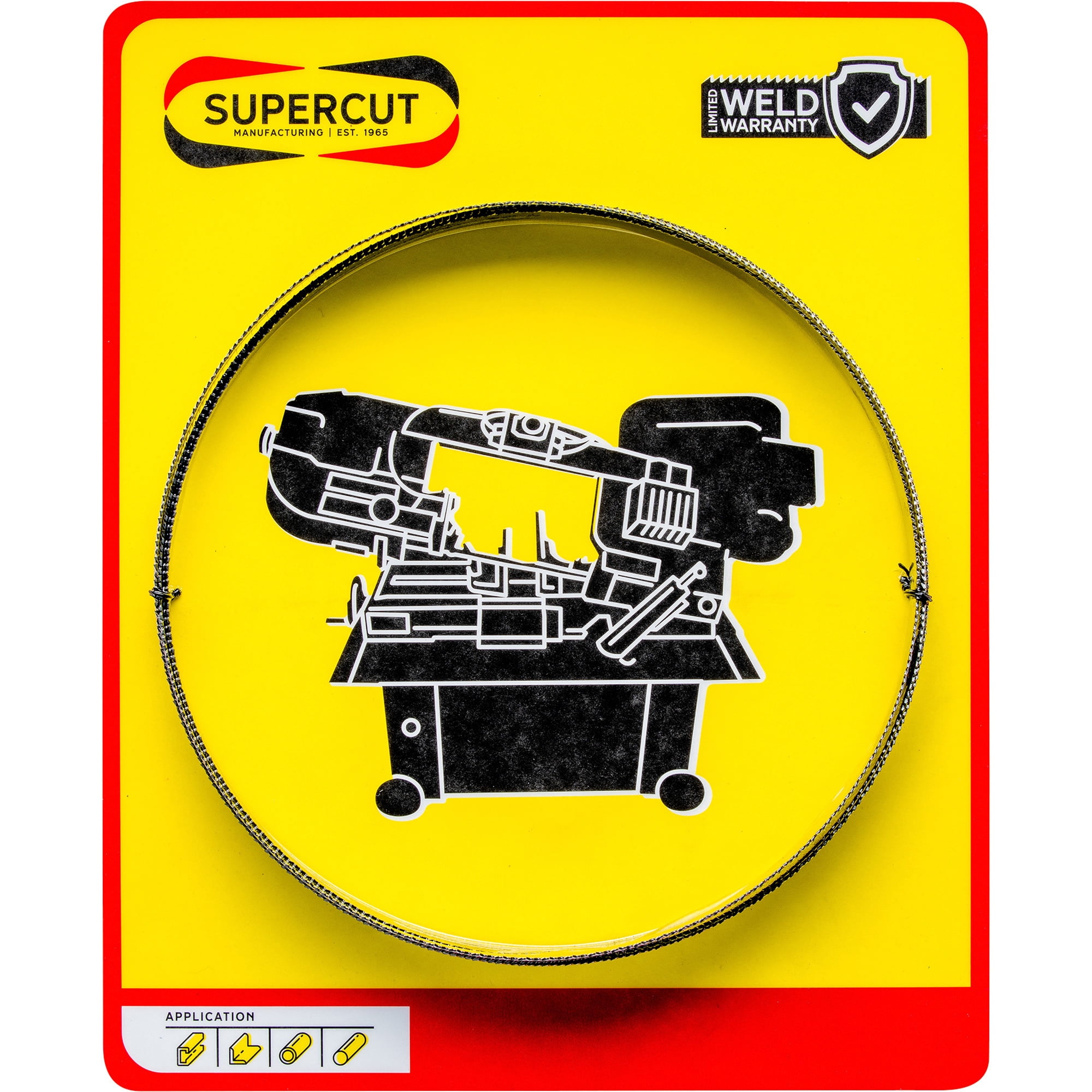 SuperCut Bi-Metal Replacement Band Saw Blade, 93in.L x 3/4in.W, 10/14 ...