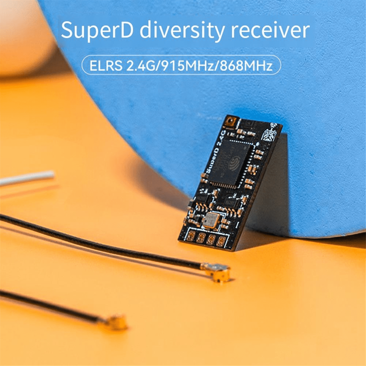 SuperD ELRS 915MHz Diversity Receiver ExprssLRS RX 2T Antennas TCXO for ...