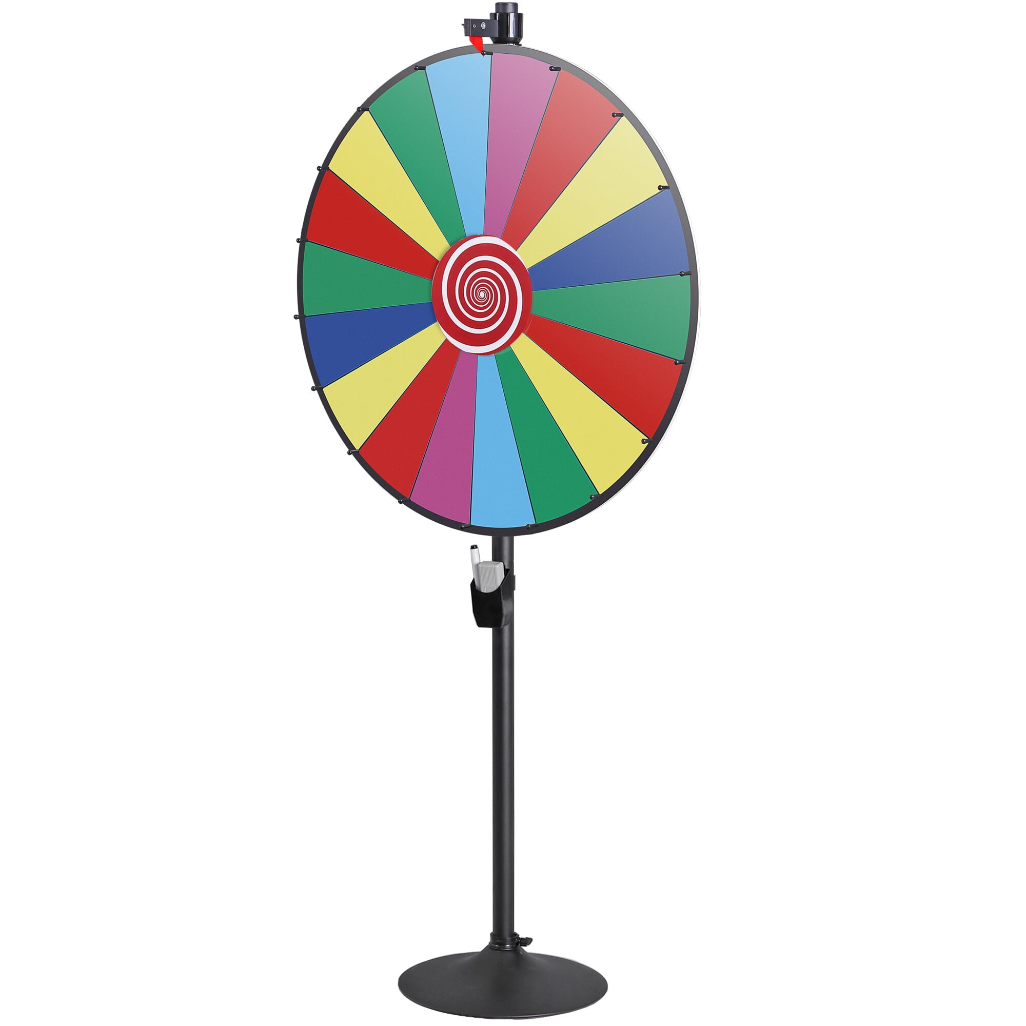 SuperDeal 36" Spin Wheel Freestanding Height Adjustable 18 Slots ...