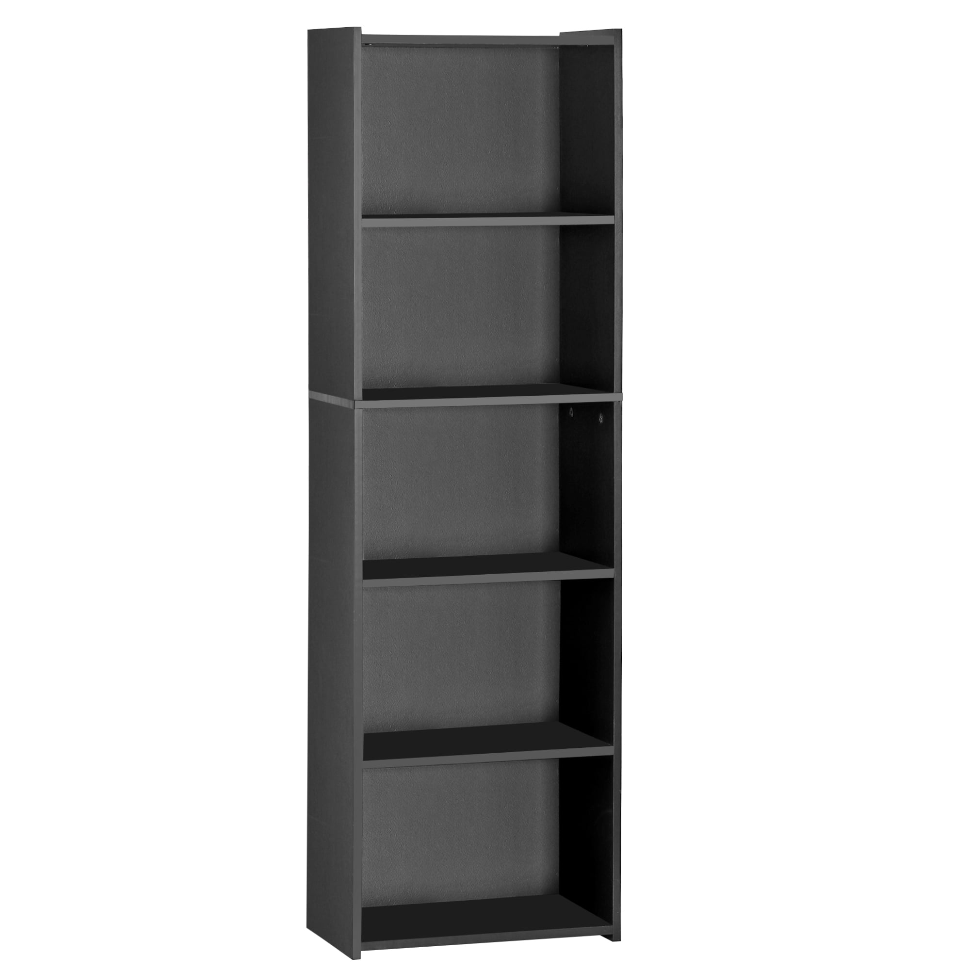SuperDeal 5-Cube Small Bookshelf Narrow Bookcase with Open Shelf, Slim ...