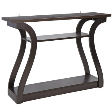HomGarden Slim Modern Console Table, Espresso - Small Space Entry 2 ...