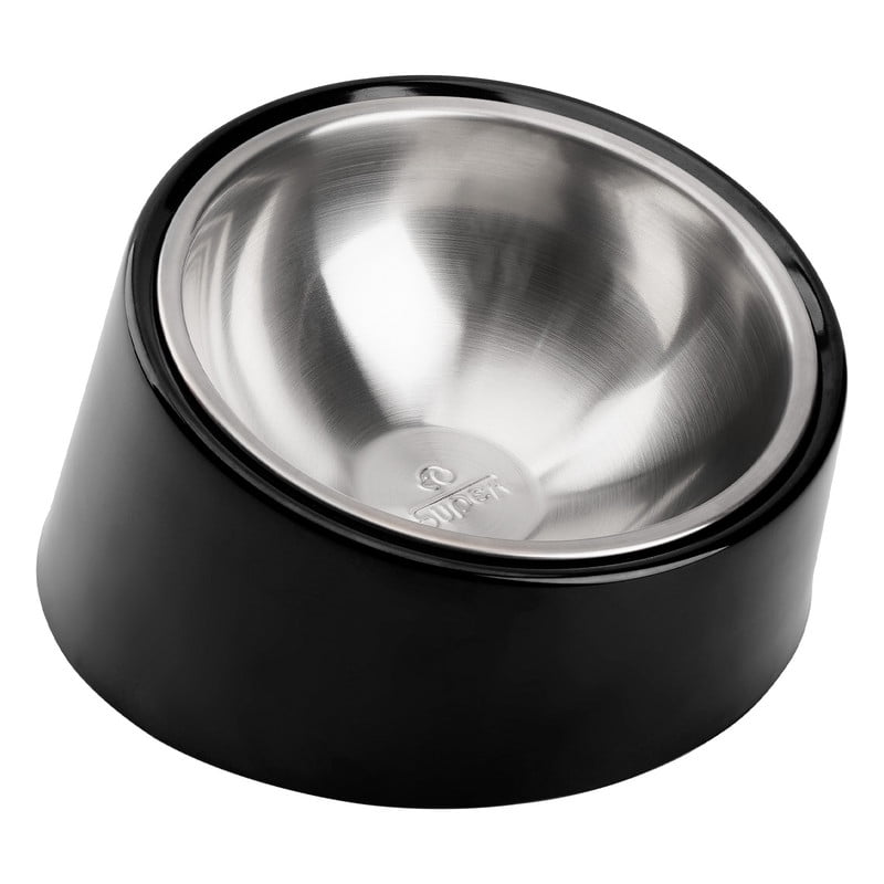 SuperDesign Mess Free 15° Slanted Bowl for Dogs and Cats, Tilted Angle ...