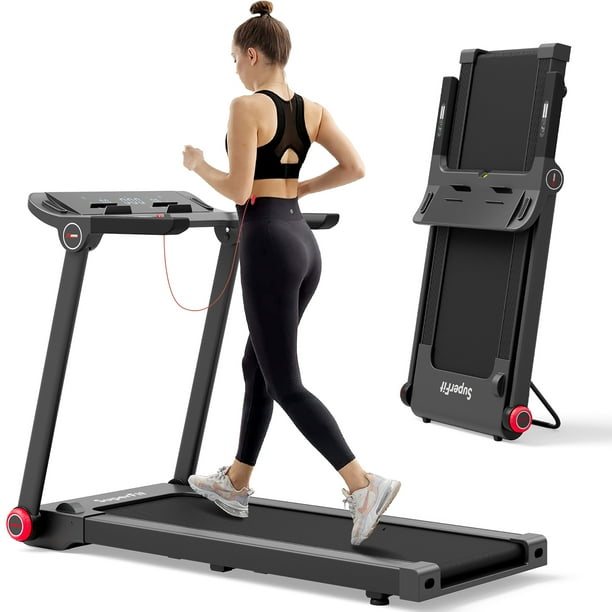 SuperFit 3.75HP Folding Treadmill Electric Running Machine W/Bluetooth ...