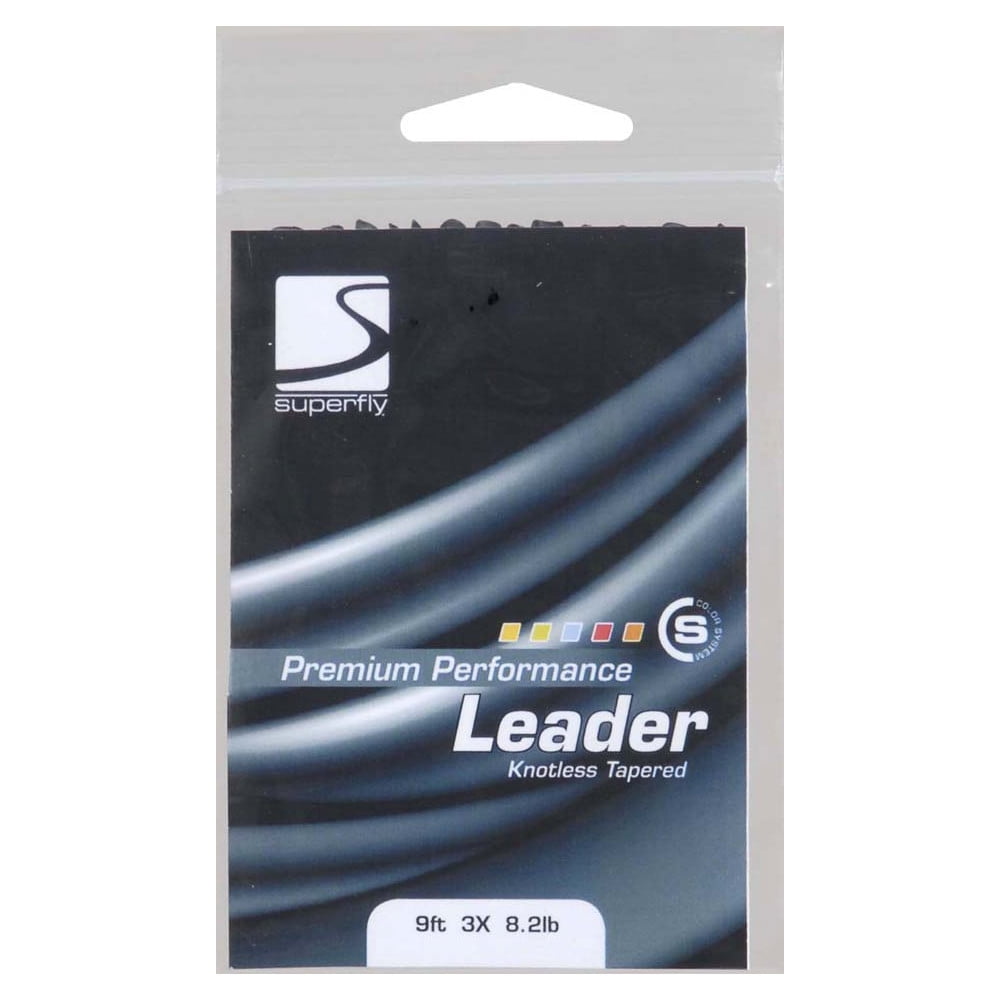SuperFly Copolymer Knotless Tappered Leader 9FT-3X Multi-Colored ...