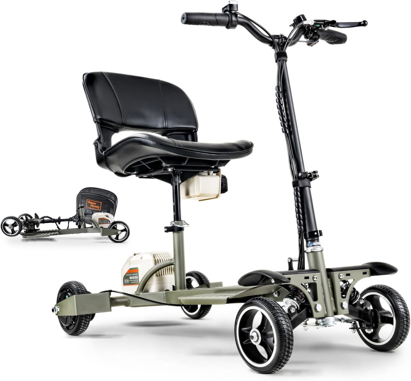 EV Rider Gypsy 2 Lightweight Folding Travel Mobility Scooter - 37 lbs ...