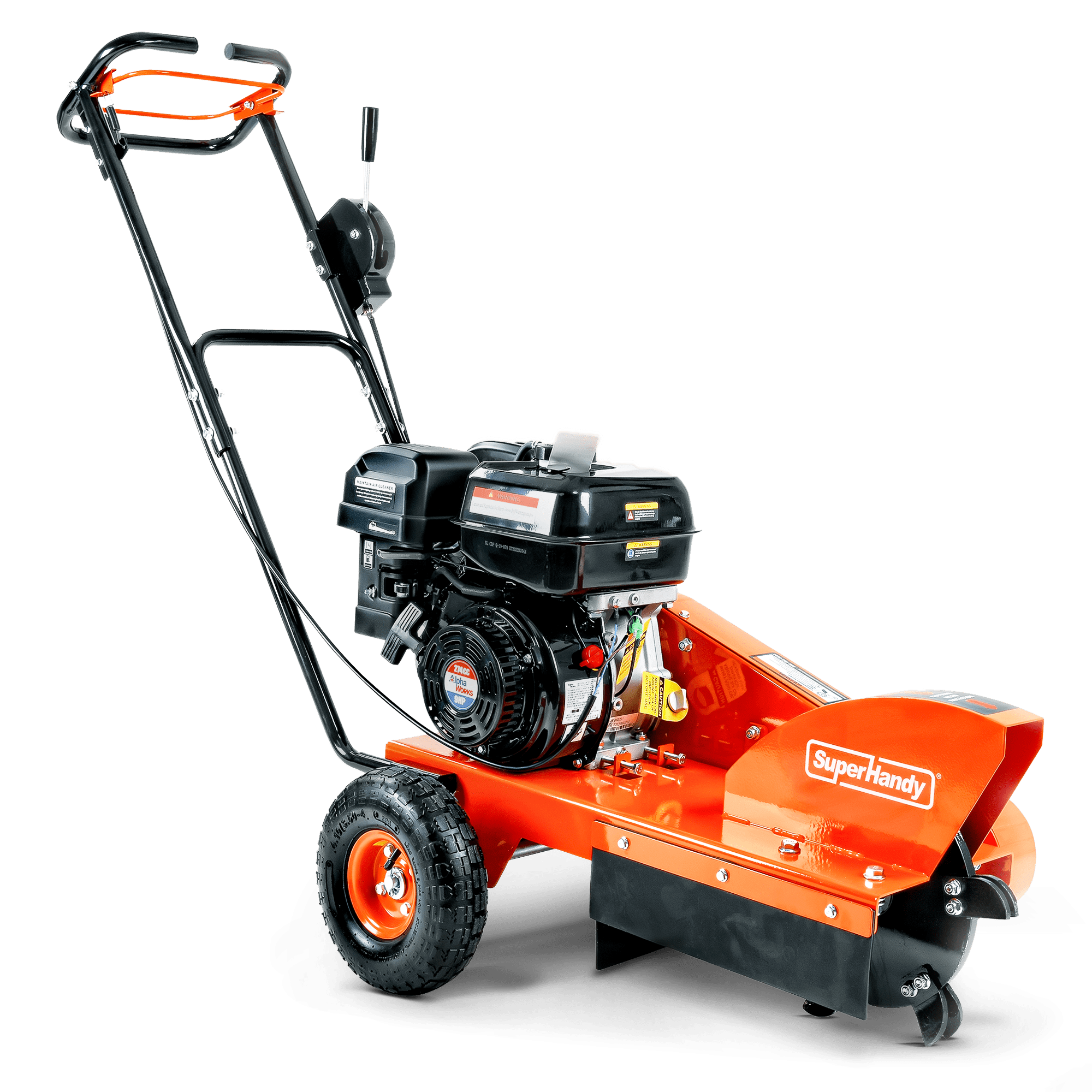 SuperHandy 9HP Gas Stump Grinder, 12-Inch Cutting, 6 Carbide Teeth ...