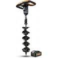 "SuperHandy 48V Electric Earth Auger, 6""x30"" Drill Bit, Upgraded ...