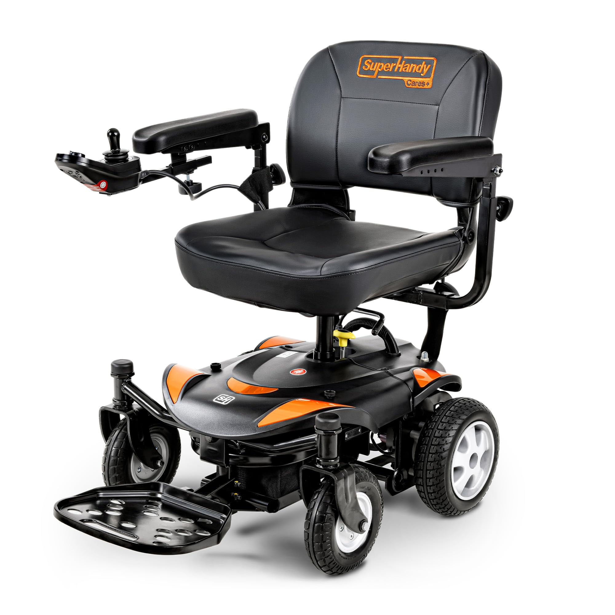 SuperHandy GoRide CRZ Power Wheelchair, 300 lbs Capacity, Rear-Wheel ...