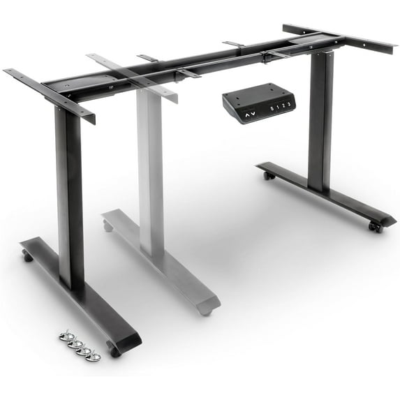 SuperHandy Standing Desk Frame Adjustable Height (Supports Table Tops ...