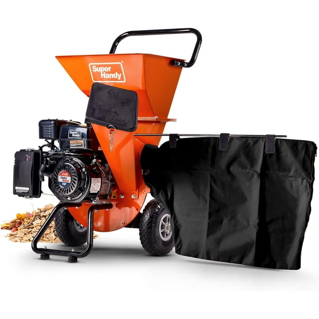 "SuperHandy 3-in-1 Wood Chipper, Shredder & Mulcher with 7HP 212CC Gas ...