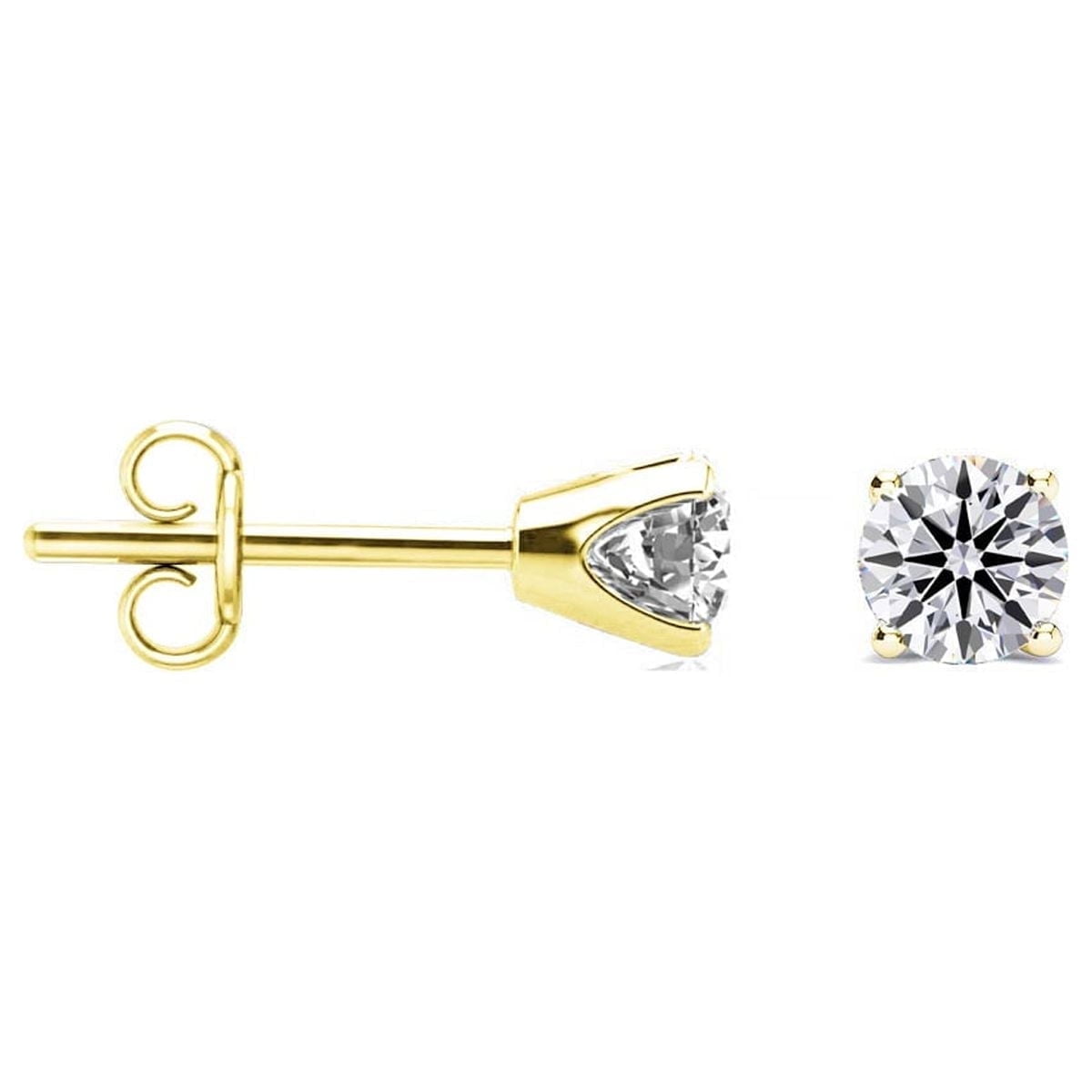 SuperJeweler Women's 1/4 Carat Lab Grown Diamond Stud Earrings, F-G ...