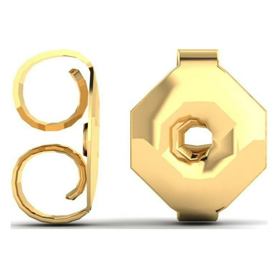 SuperJeweler 10 Karat Yellow Gold Butterfly Earring Backs, 1 Pair for ...