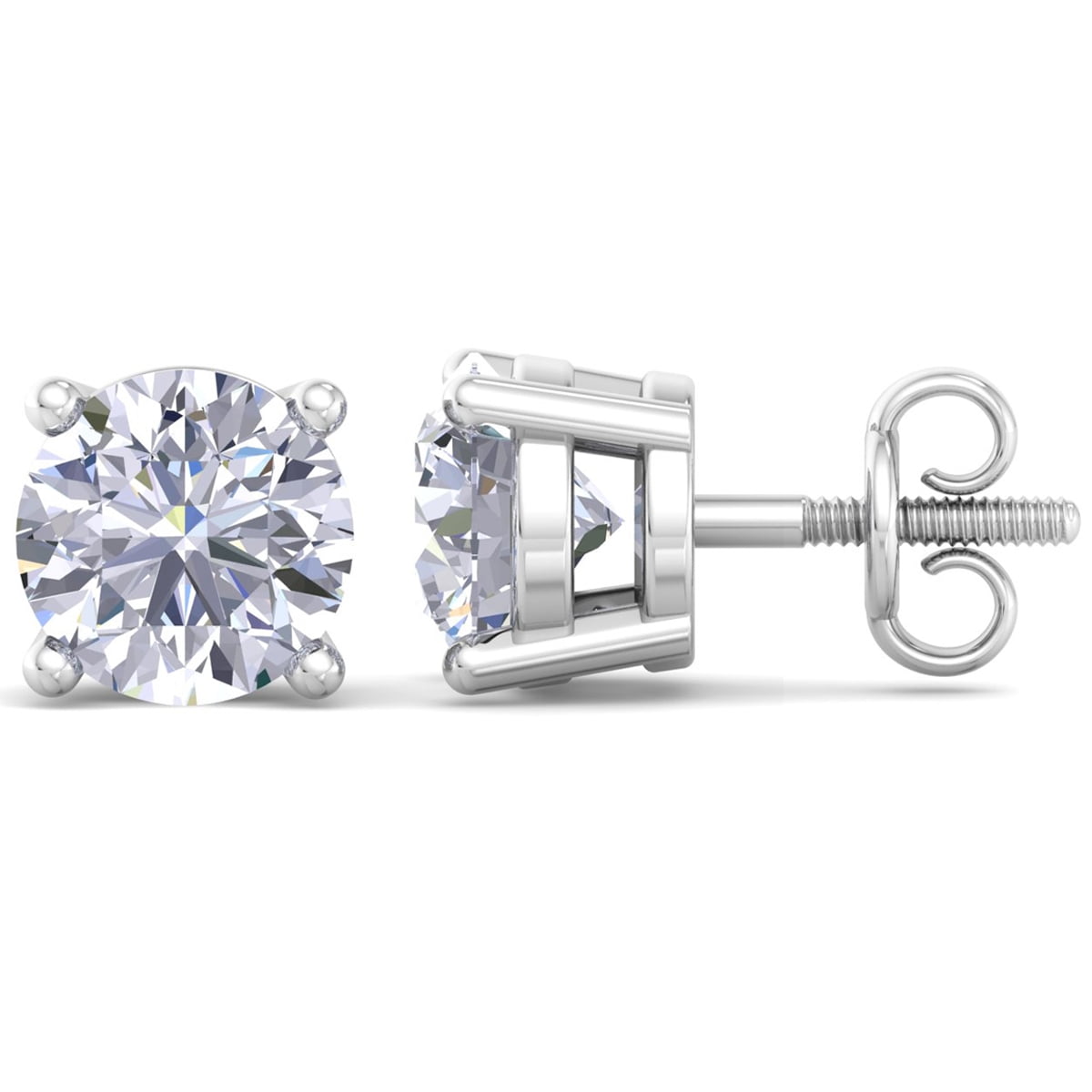 8 Carat Diamond Earrings