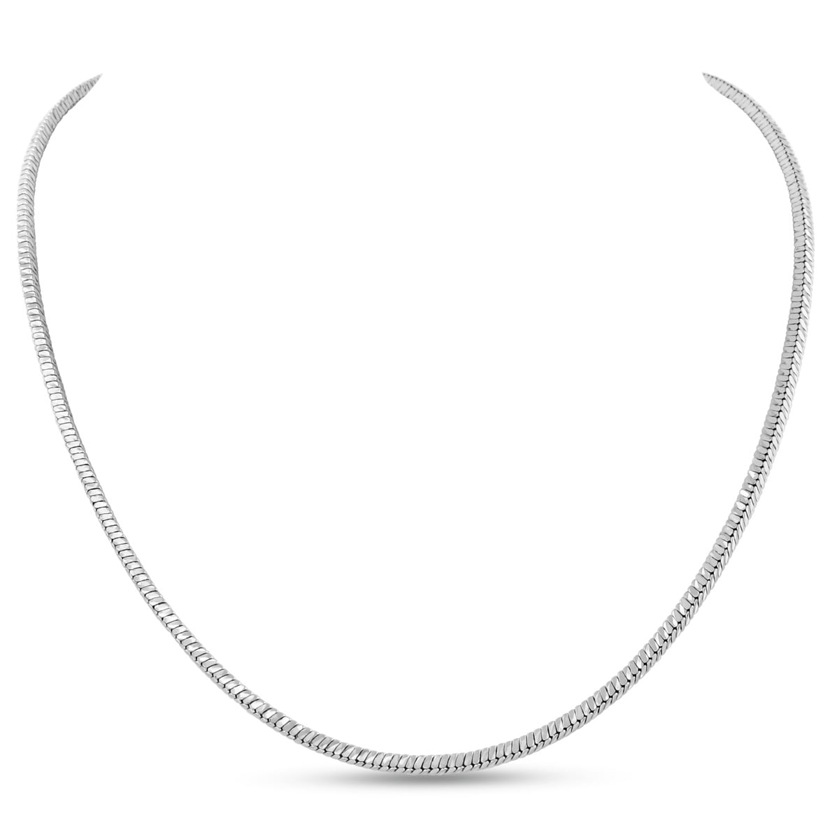 SuperJeweler Ladies Stainless Steel Cascade Chain Necklace, 18 inches ...
