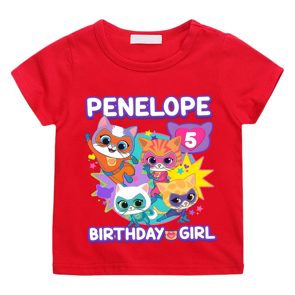 SuperKitties Birthdays Cartoon Kids Funny T-Shirts Baby Boys T Shirt ...