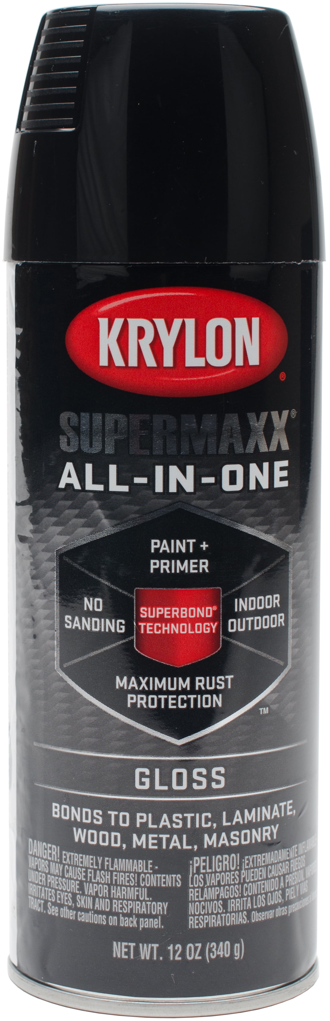 SuperMaxx Paint 12oz-Black Gloss - Walmart.com