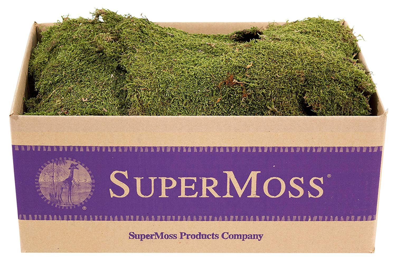 SuperMoss 21588 Sheet Moss Dried, Natural 20-24 sq. ft. Approx 3.5lbs ...
